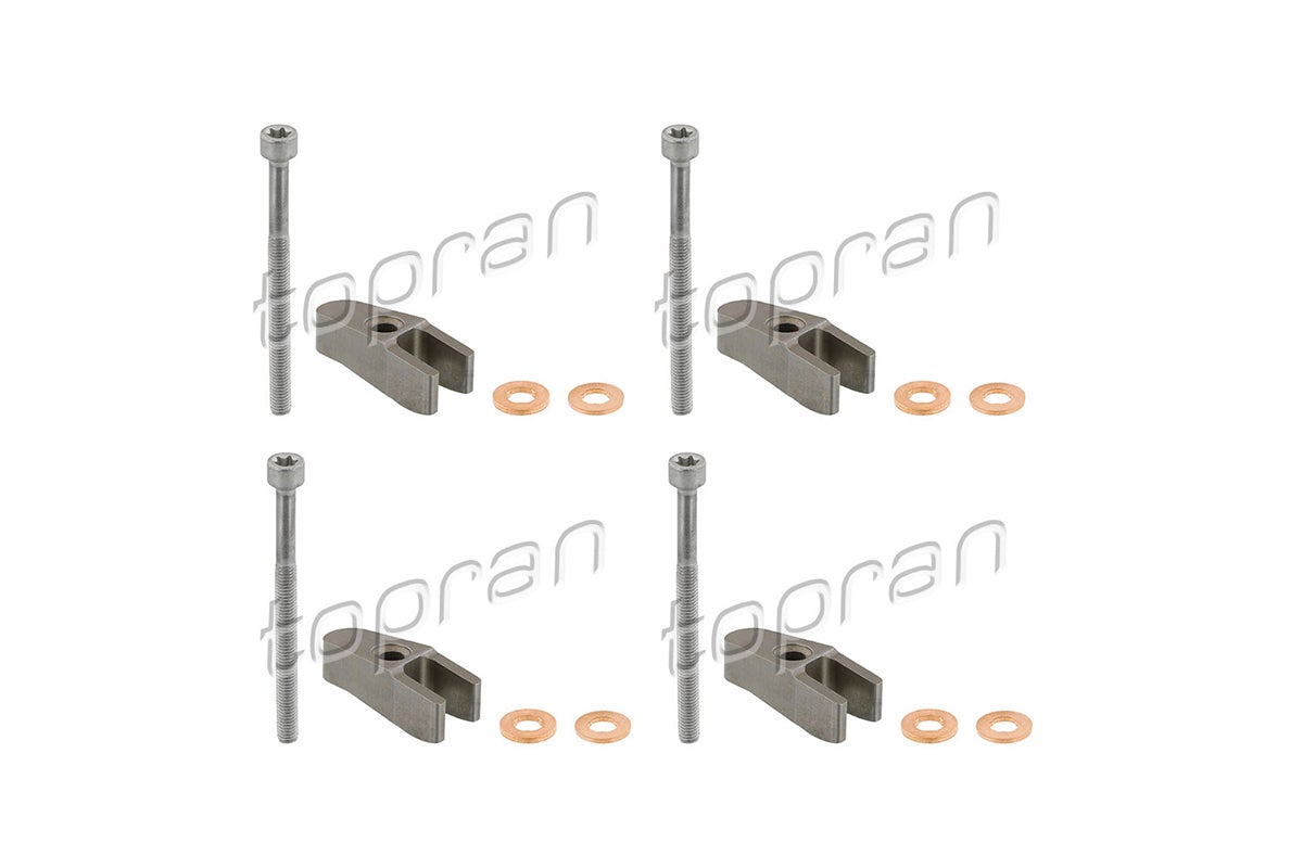 Mercedes Fuel Injector Bolt & Bracket Kit of 4 - 0009902907K1X4 | Only Euro